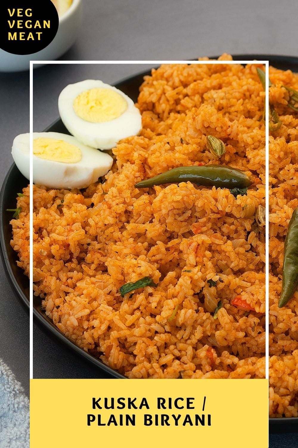 Biryani Rice Recipe (Kuska Rice) - Yellow Chili's