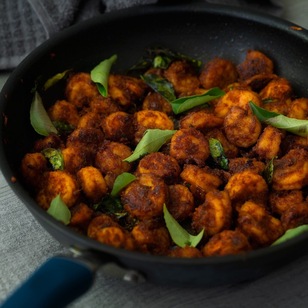 Prawns Fry Recipe (Indian Shrimp Fry) - Yellow Chili's