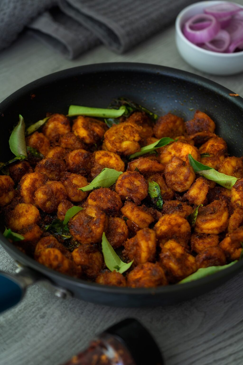 Prawns Fry Recipe (Indian Shrimp Fry) - Yellow Chili's