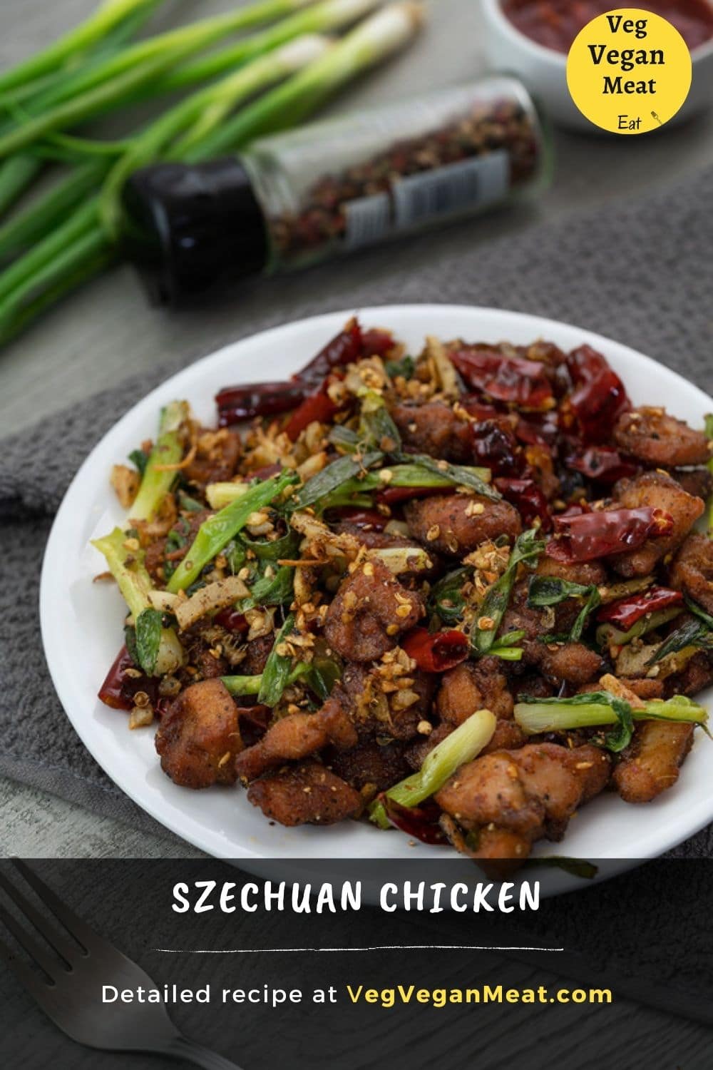 Szechuan Chicken Recipe (Schezwan Chicken) - Yellow Chili's