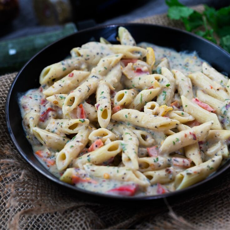White Sauce Pasta Recipe with Penne Pasta - Yellow Chili's