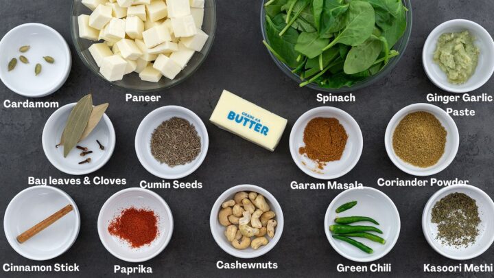 Palak Paneer Recipe (Spinach Paneer) - Yellow Chili's