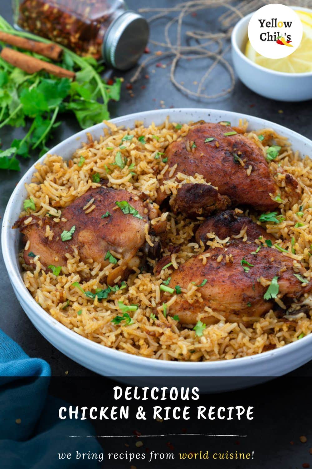 One-Pot Chicken and Rice Recipe (Easy and the Best) - Yellow Chili's