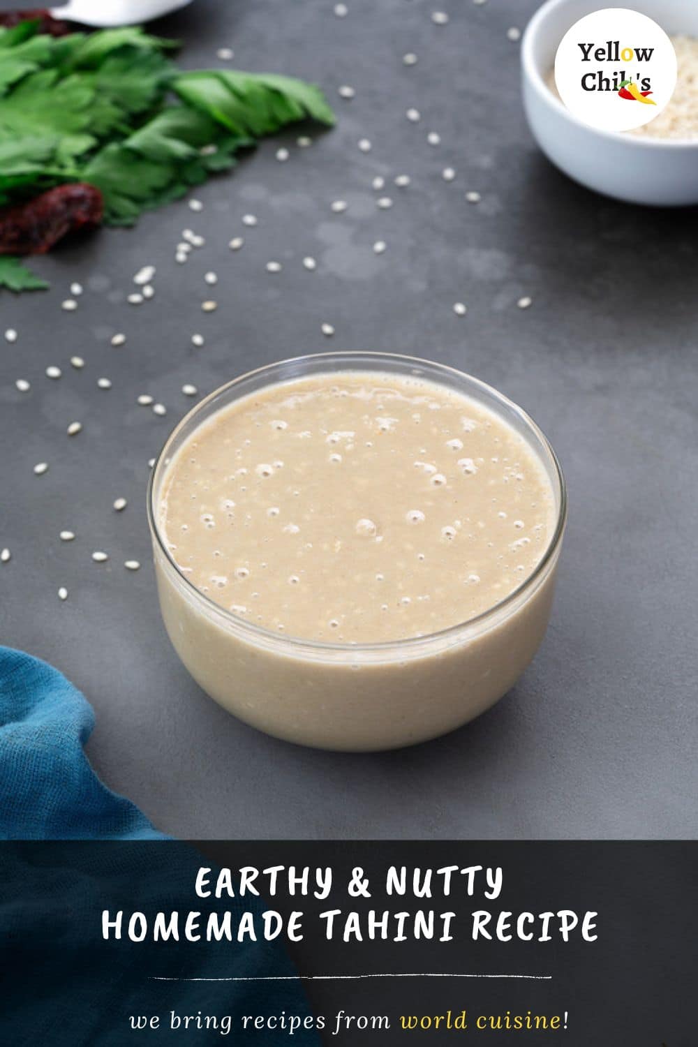 Homemade Tahini Recipe - Yellow Chili's
