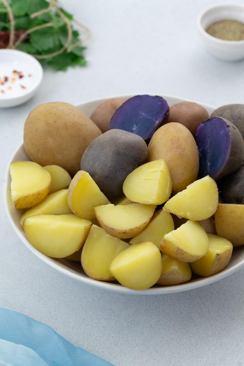 How to Boil Potatoes Recipe (Whole and Cubed) - Yellow Chili's