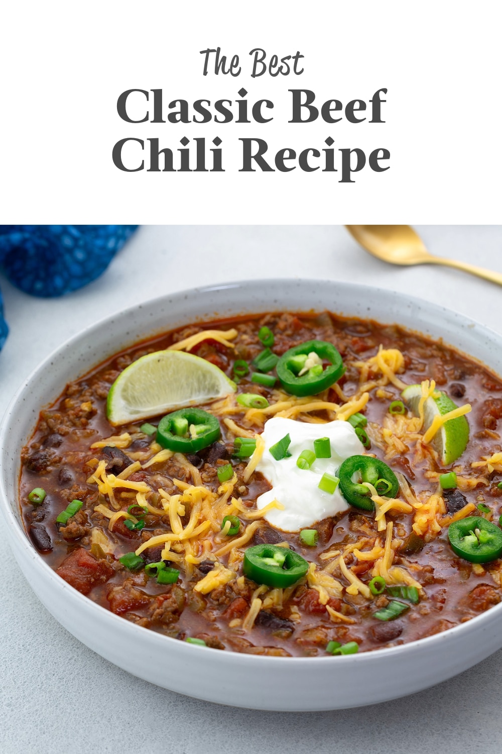 Classic Beef Chili Recipe - Yellow Chili's