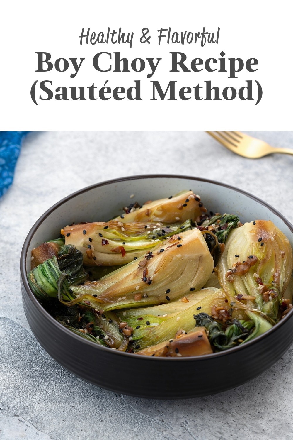 How to Cook Bok Choy (Sautéed Method) - Yellow Chili's