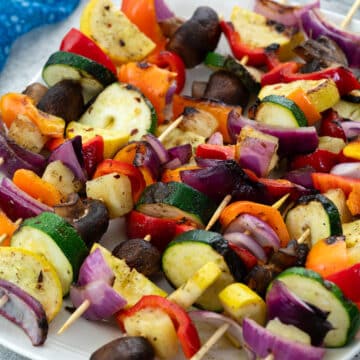 Grilled Vegetable Skewers Recipe - Yellow Chili's