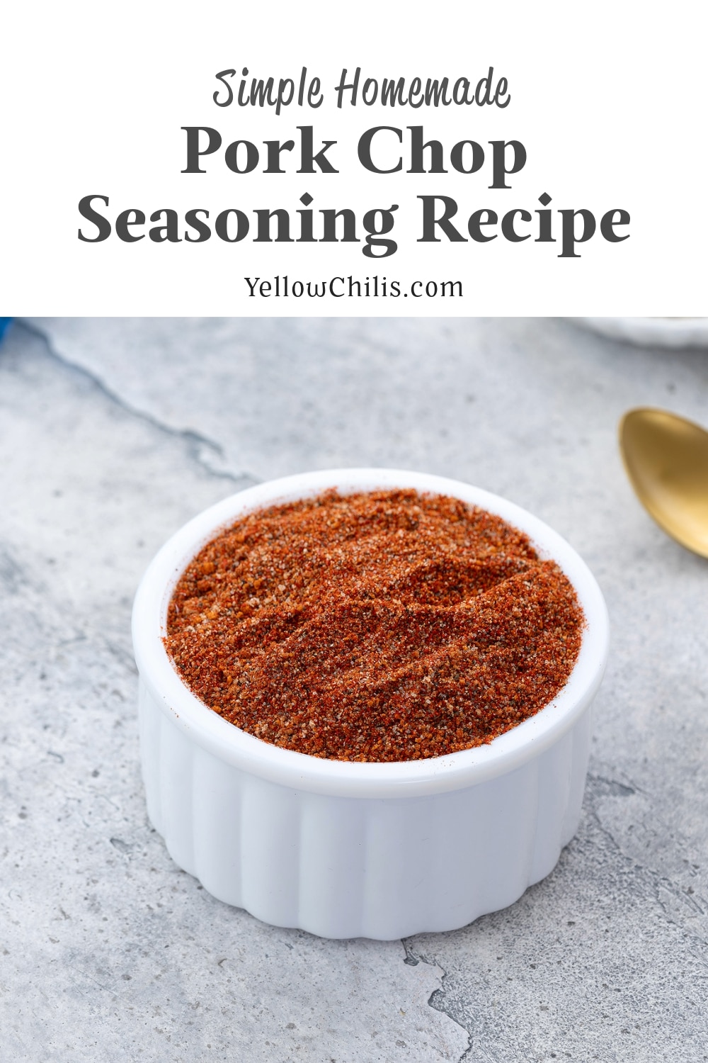 Pork Chop Seasoning Dry Rub Recipe - Yellow Chili's