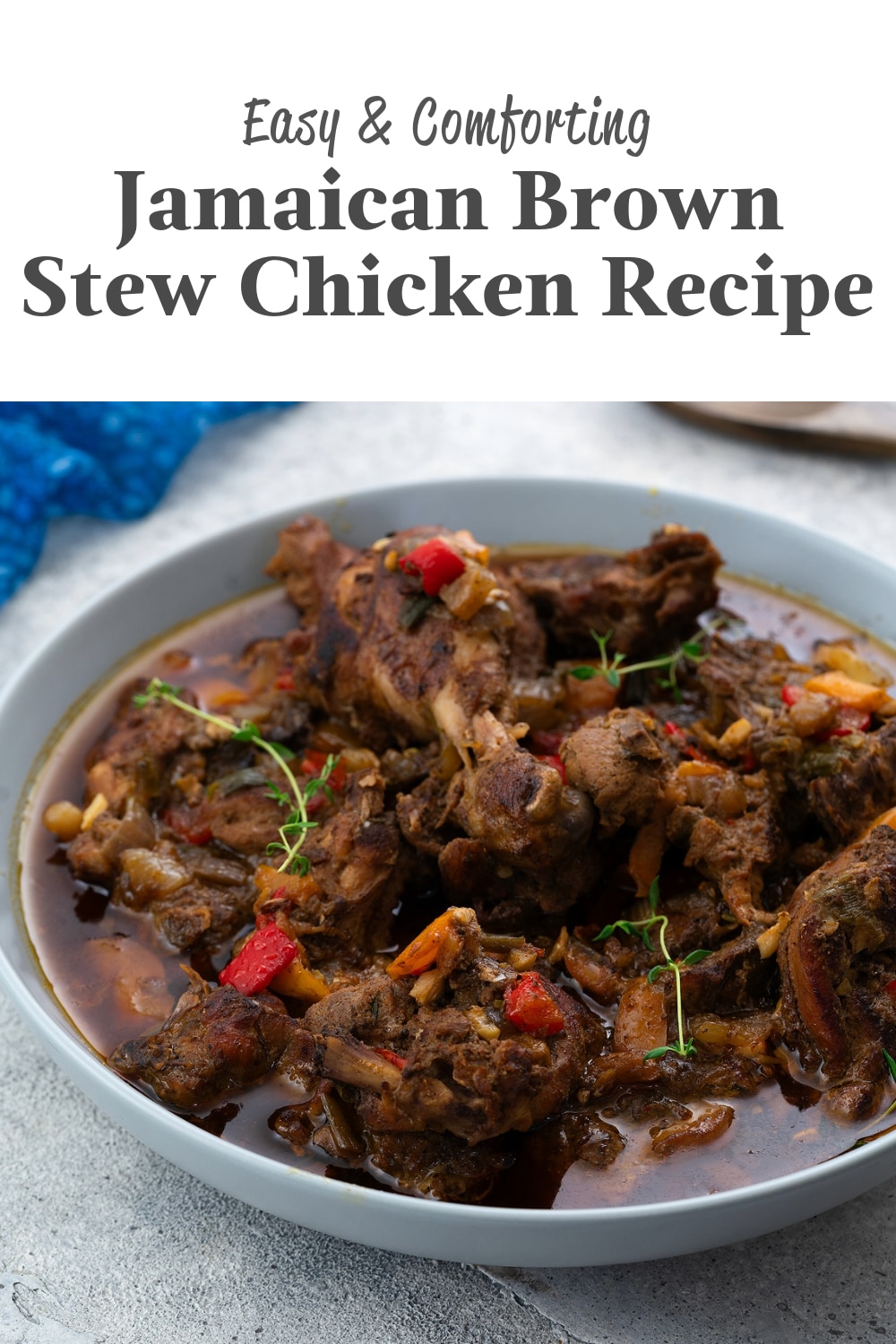 Jamaican Brown Stew Chicken Recipe - Yellow Chili's